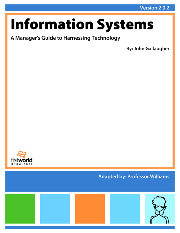 FlatWorld | Required Reading - Information Systems: A Manager's Guide to Harnessing Technology ...