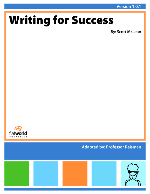 Writing For Success V1 0 1 Textbook FlatWorld Writing For Success V1 0 1 Textbook FlatWorld